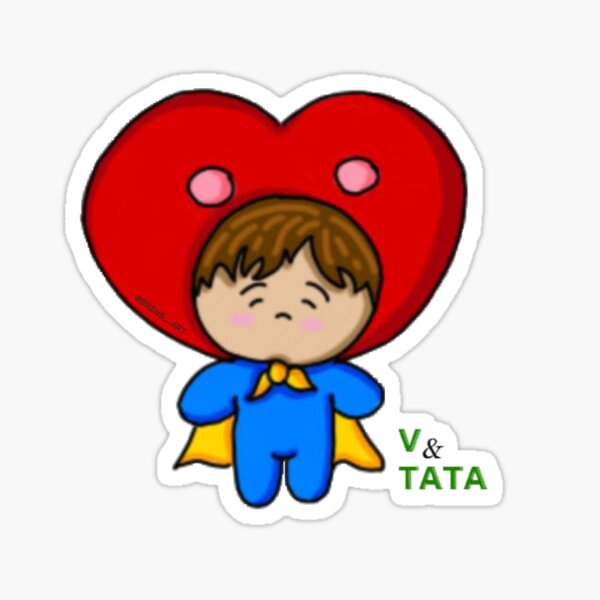 "V+TATA" Sticker for Sale by NamiArt338 | Redbubble