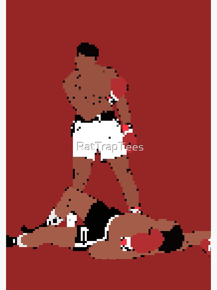 "Muhammad Ali Iconic Pose (Pixel Art)" Spiral Notebook for Sale by ...