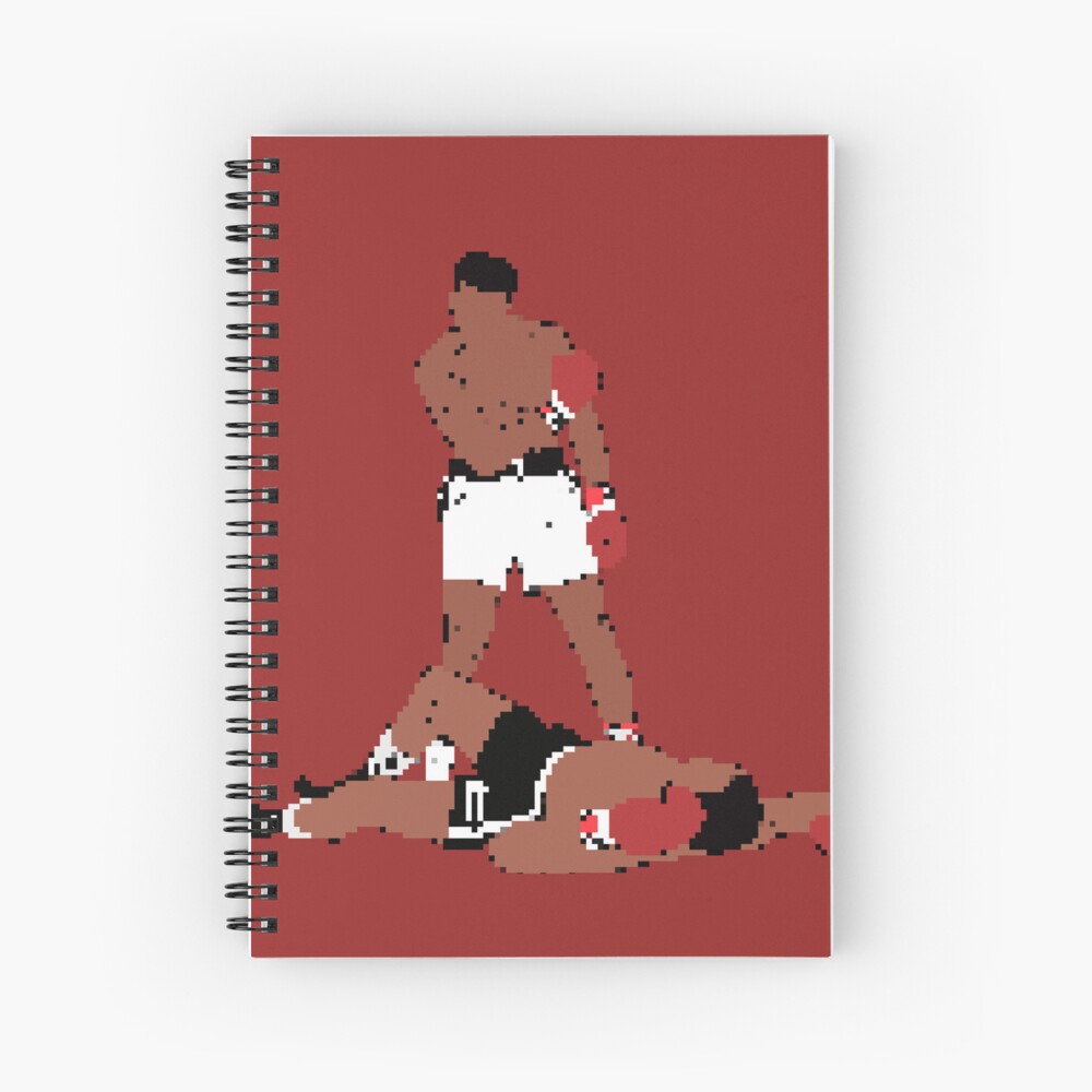 "Muhammad Ali Iconic Pose (Pixel Art)" Spiral Notebook for Sale by ...