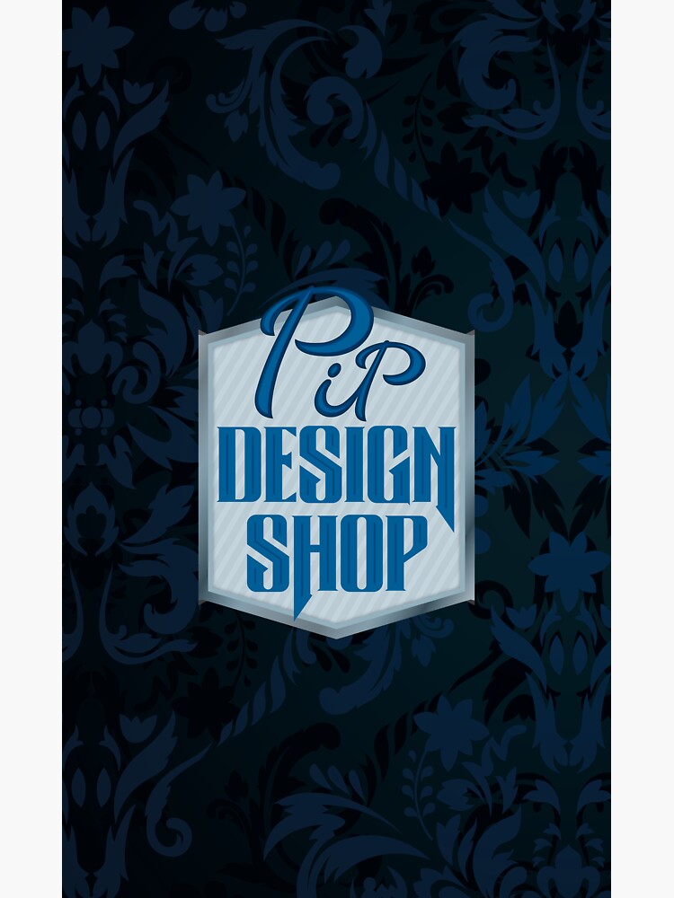 "Pip Design Shop Logo" Sticker for Sale by pipshopd | Redbubble