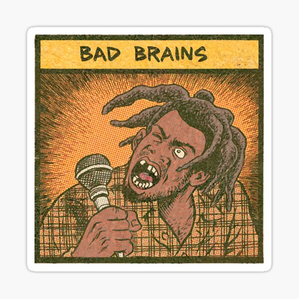 "B4d Br4inns LETS ROCK " Sticker for Sale by GricelVega | Redbubble