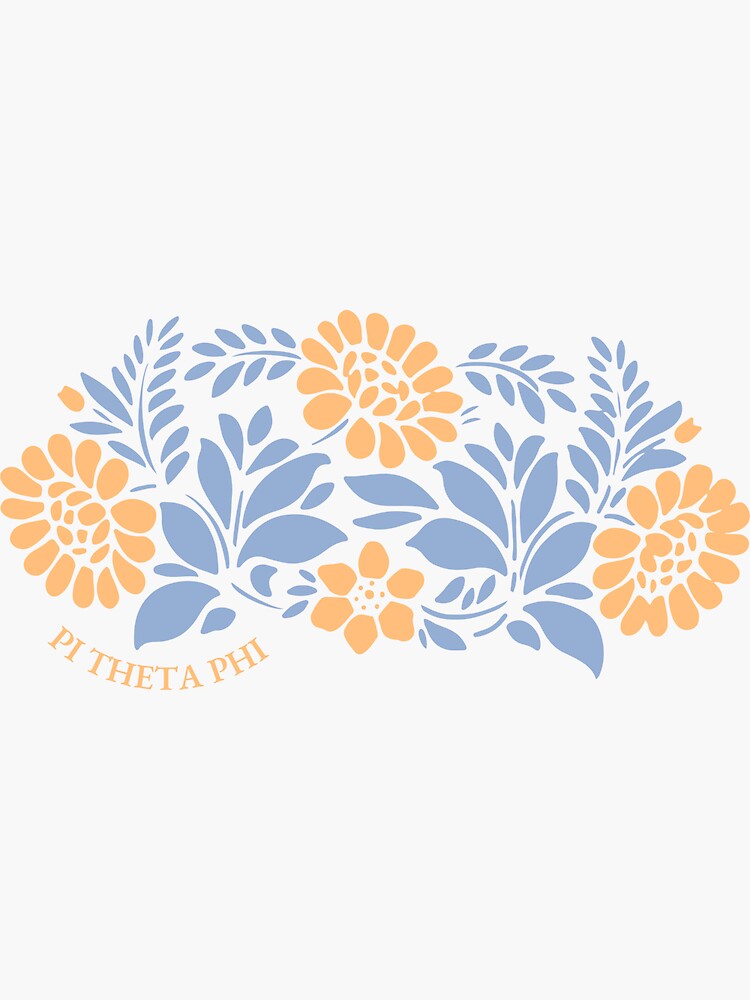 "Harding Pi Theta Pi Flower Sticker" Sticker for Sale by larajharper ...