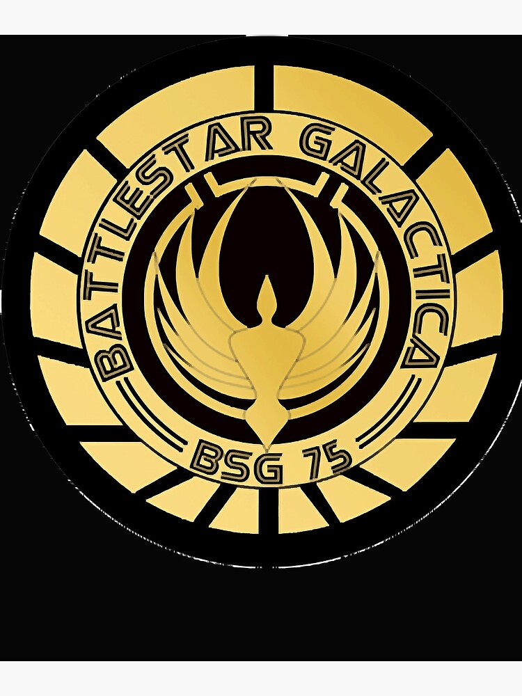 "Battlestar Galactica Golden Logo" Poster for Sale by avierGar | Redbubble