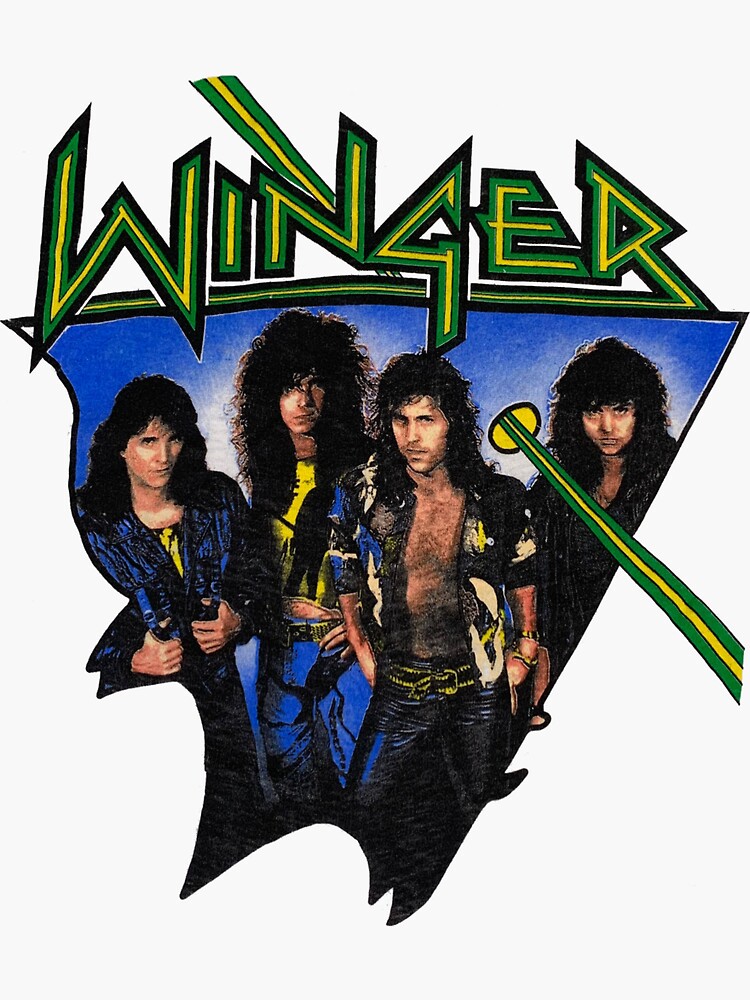 " WINGER BAND, WINGER" Sticker for Sale by Linneechtelar | Redbubble