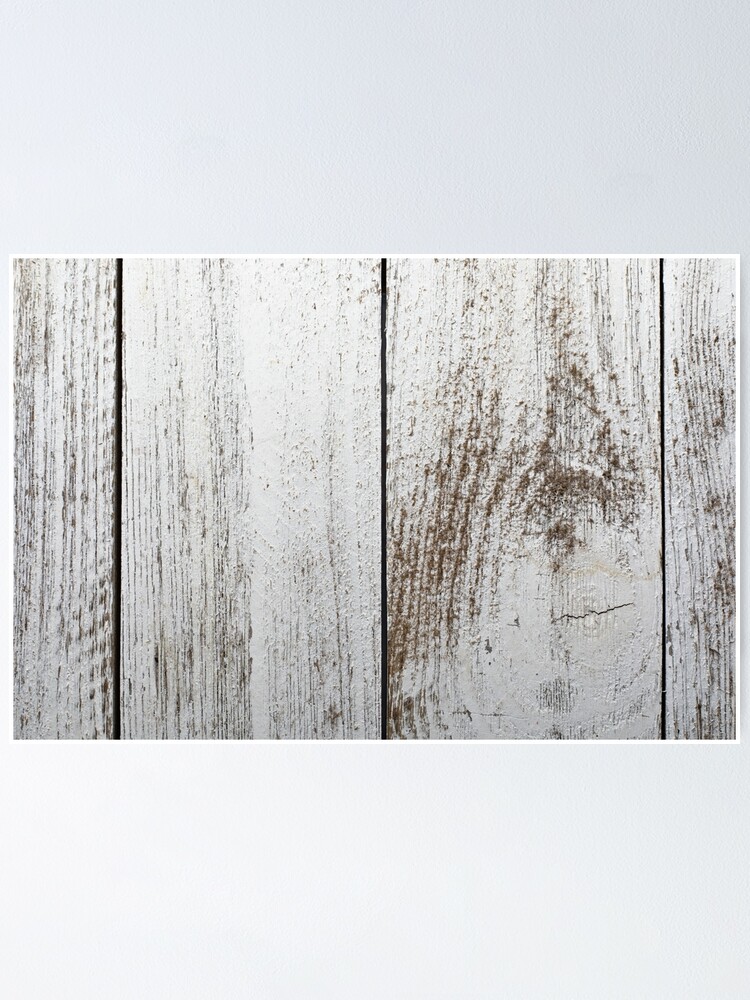"Rustic White Washed Boards Background" Poster for Sale by PixLifePhoto ...