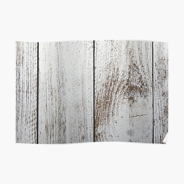 "Rustic White Washed Boards Background" Poster for Sale by PixLifePhoto ...