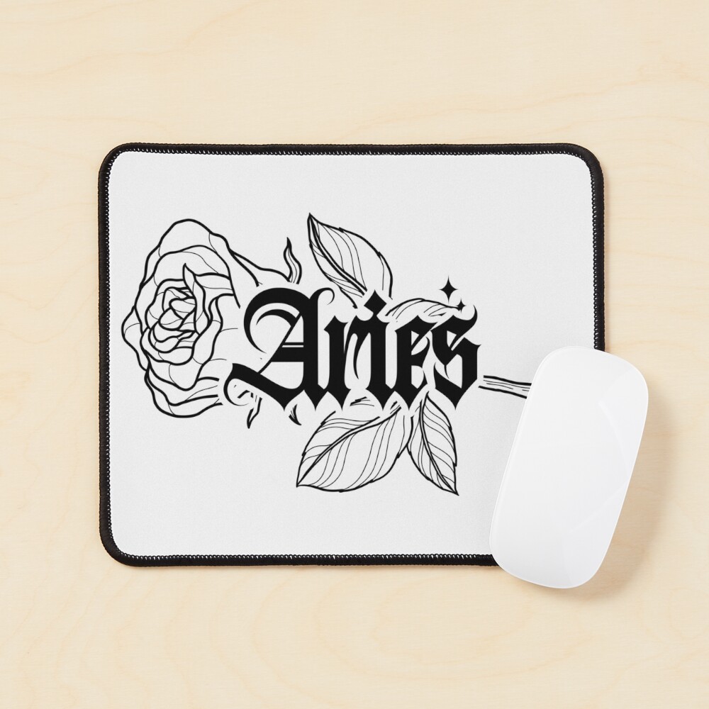 "Aries Rose Tattoo" Art Print for Sale by Ashley Castleton | Redbubble