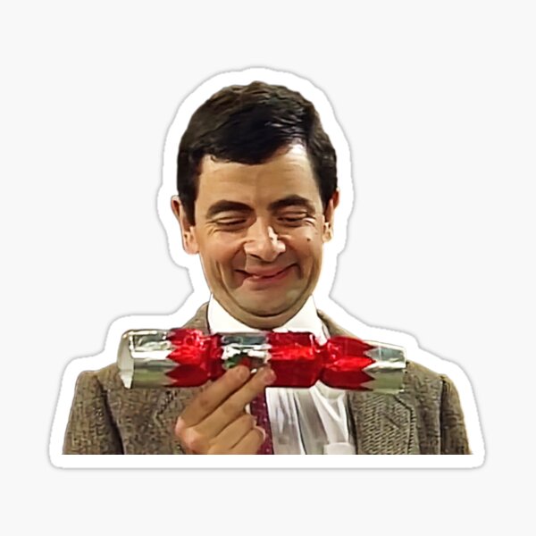 "Mr Bean, Merry Christmas Mr Bean " Sticker for Sale by RoyaleRicher ...