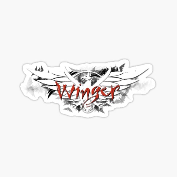 " WINGER BAND, WINGER" Sticker for Sale by Susannarker | Redbubble
