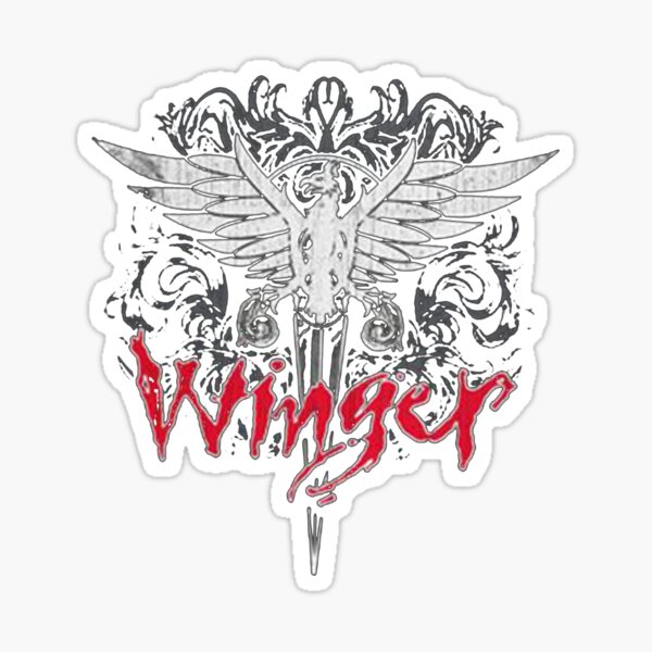 " WINGER BAND, WINGER" Sticker for Sale by Susannarker | Redbubble