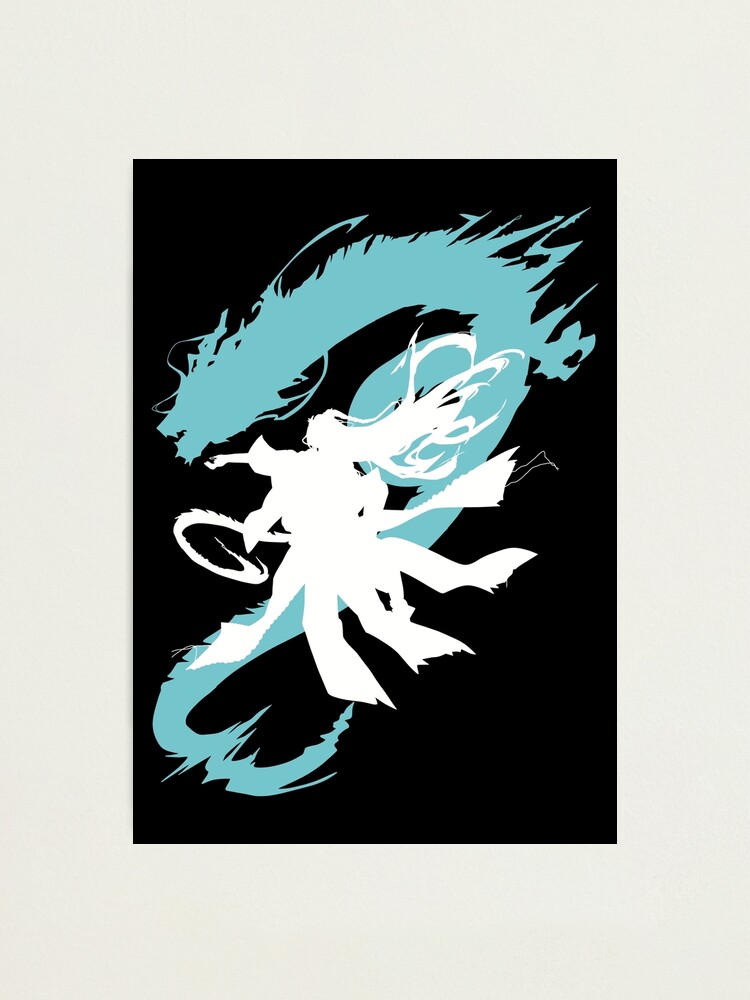 "White Silhouette of Ling from Arknights game the chinese dragon ...
