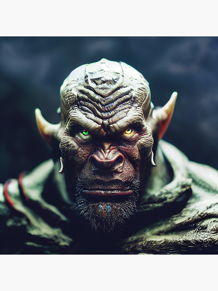 "Orc" Sticker for Sale by TopVillains | Redbubble