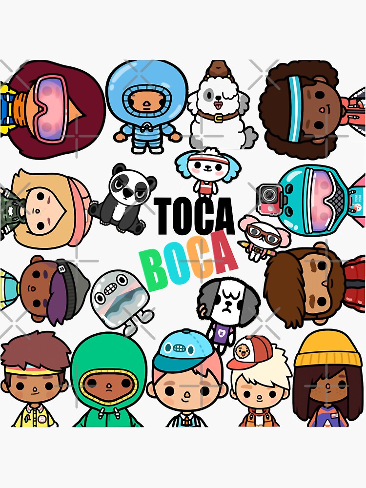 "Gifts For Men Toca Child Boca Friendly Graphic For Fan" Sticker for ...