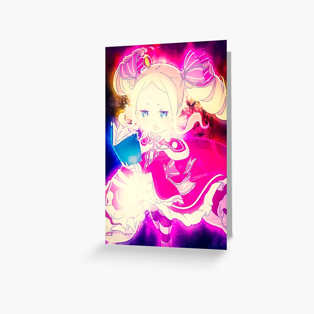 Beatrice Re Zero Fanart Greeting Card For Sale By Spacefoxart Redbubble