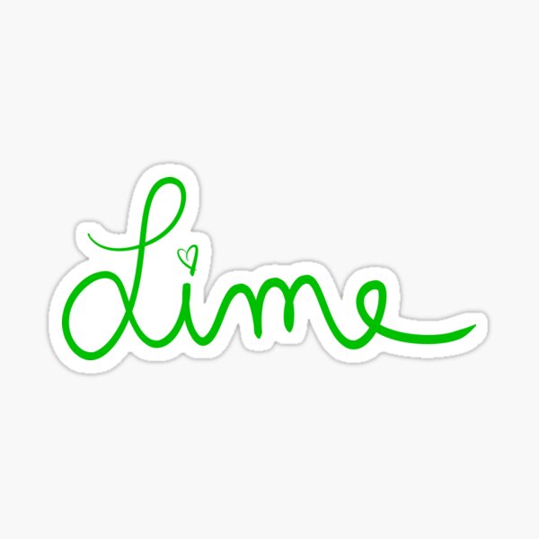 "Lime" Sticker for Sale by abeink | Redbubble