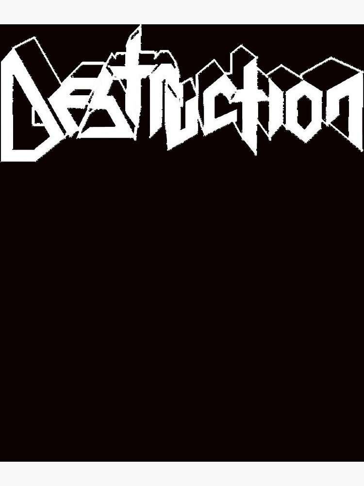 "Destruction logo " Poster for Sale by LauraMull | Redbubble