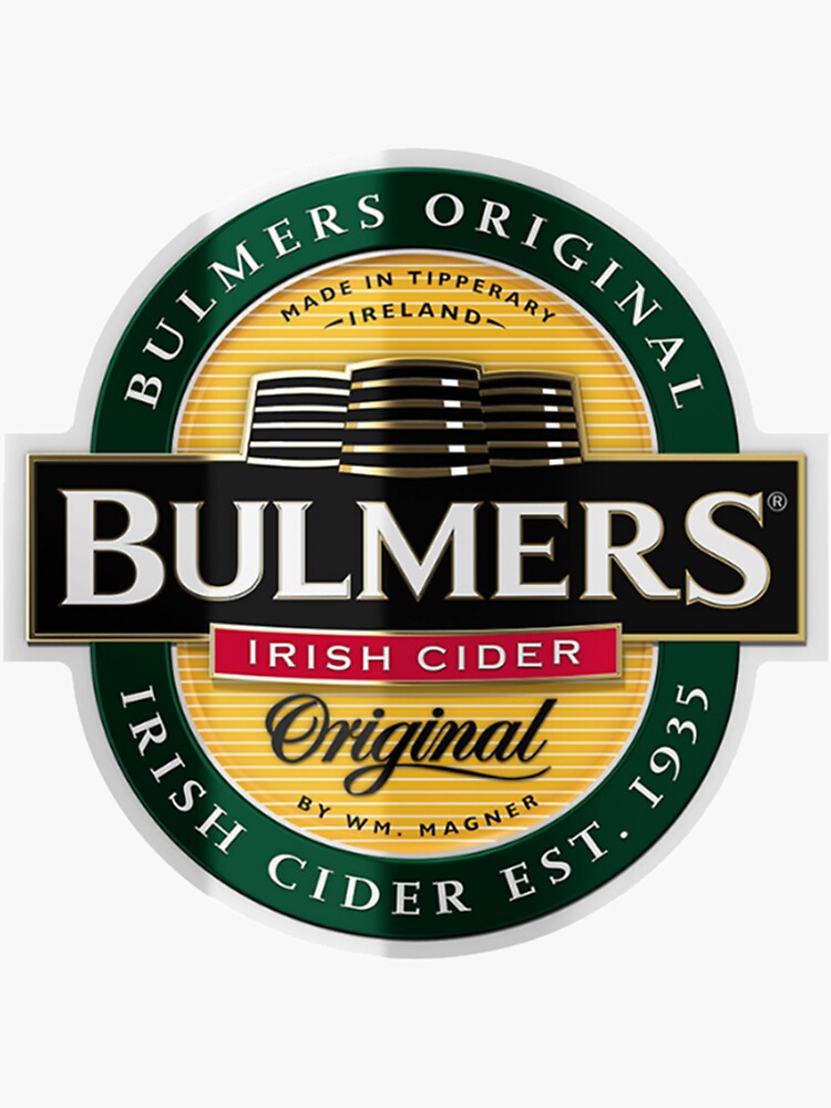 "Bulmers Original" Sticker for Sale by Mason Rau | Redbubble