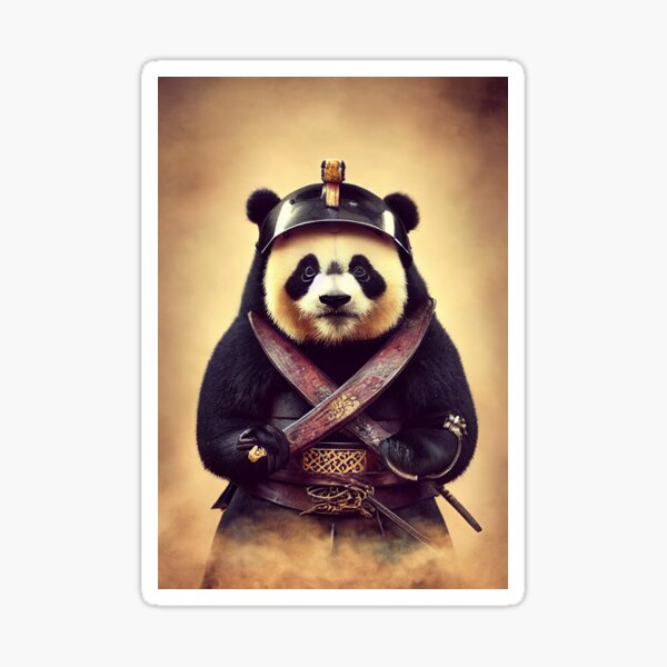 "Ronin Panda " Sticker for Sale by DembekArt | Redbubble