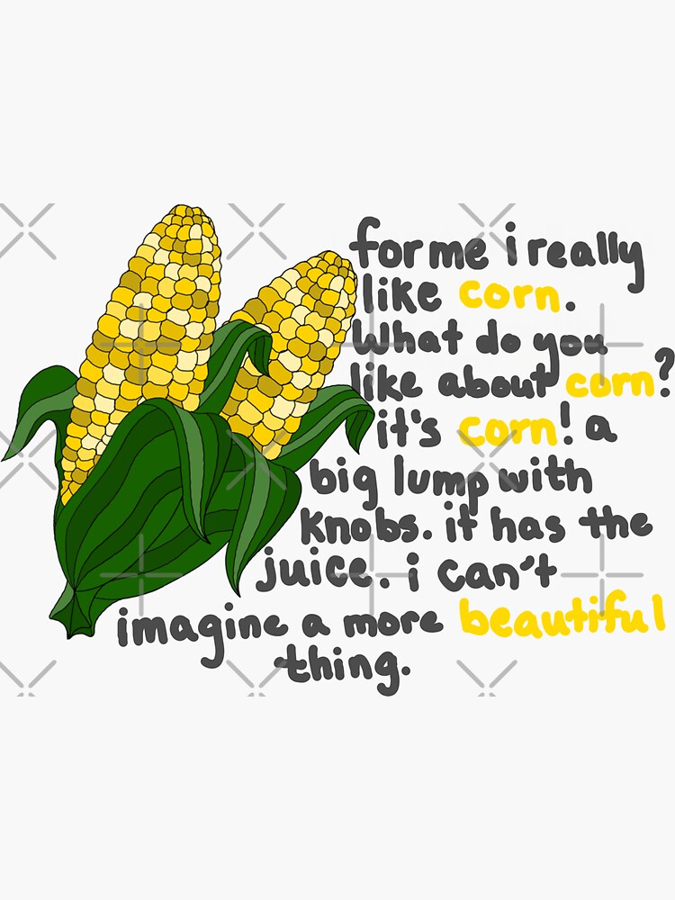 "Corn kid" Sticker for Sale by maddiemak96 | Redbubble