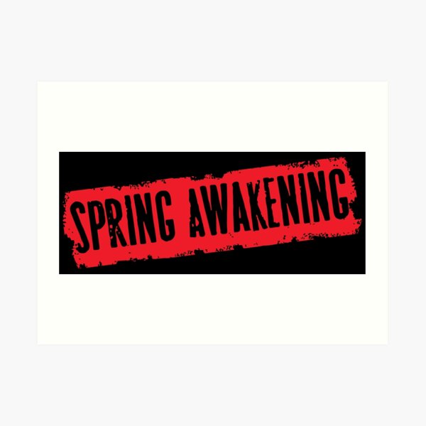 "Spring Awakening (logo)" Art Print by byebyesally | Redbubble