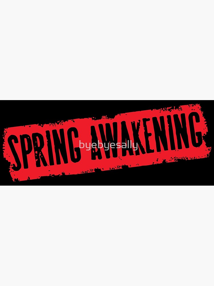 "Spring Awakening (logo)" Art Print by byebyesally | Redbubble