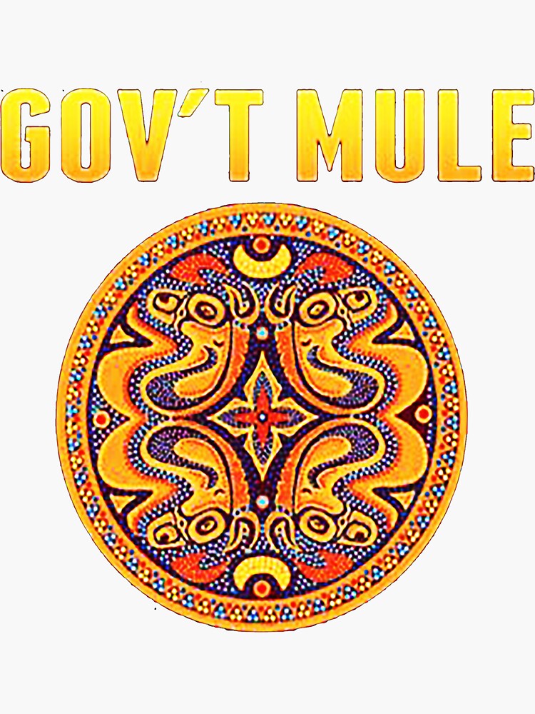"govt mule band logo" Sticker for Sale by lellingsworth2e | Redbubble