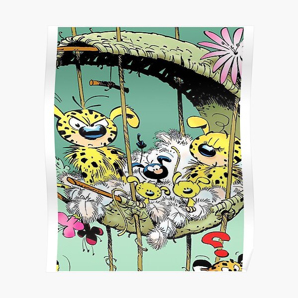 "Gifts For Men Spirou Marsupilami Fantasio Graphic For Fan" Poster for ...