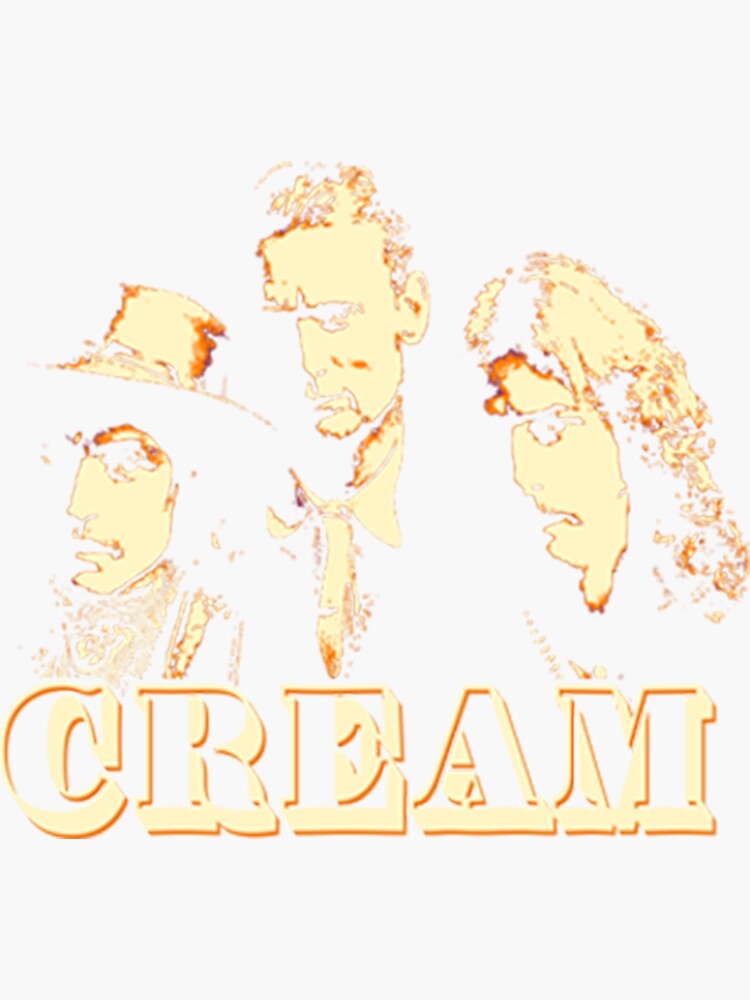 "Eric Clapton Cream" Sticker for Sale by LennaWeber | Redbubble