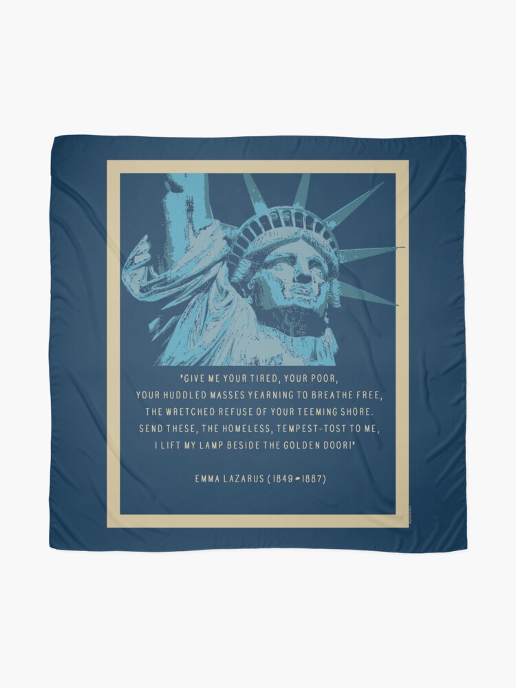"Give Me Your Tired Statue of Liberty Quote" Scarf by LoveAndDefiance ...