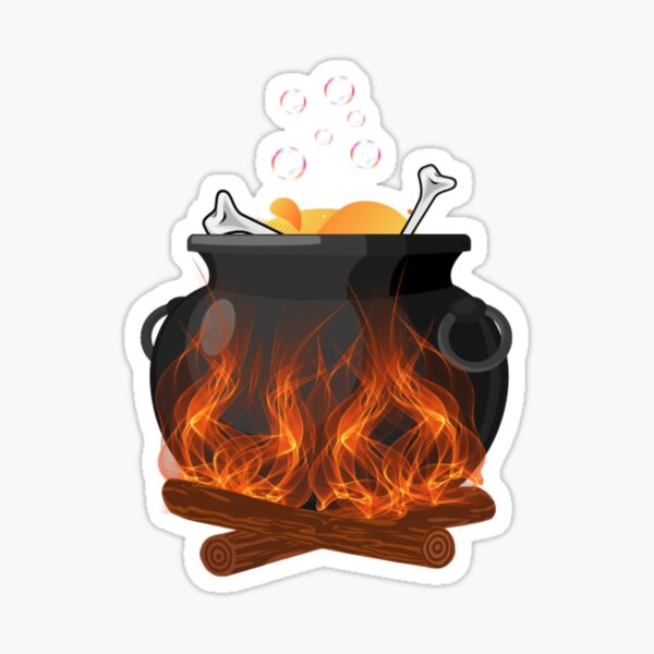 "Witch's cauldron" Sticker for Sale by BitamIbaa | Redbubble
