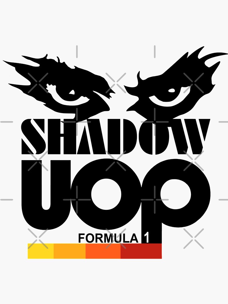 "Retro F1 Shadow UOP" Sticker for Sale by MyaCosby | Redbubble