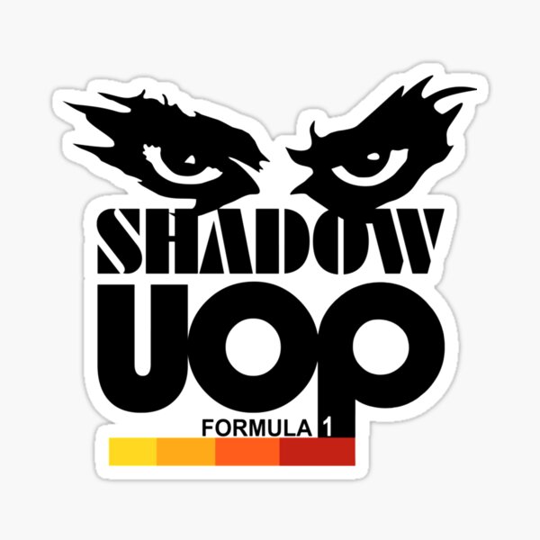"Retro F1 Shadow UOP" Sticker for Sale by MyaCosby | Redbubble