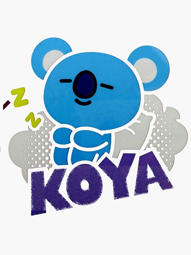 "bt21 baby koya was sleeping" Sticker for Sale by garciajamss | Redbubble