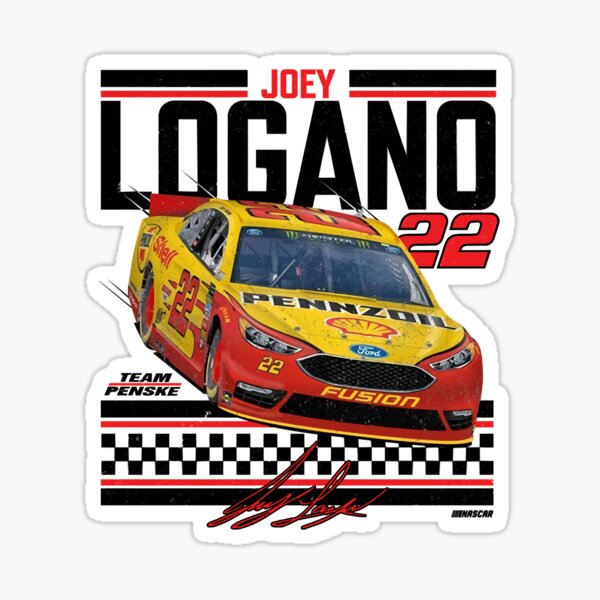 "Joey Logano Pennzoil Vintage Heather Grey " Sticker for Sale by ...
