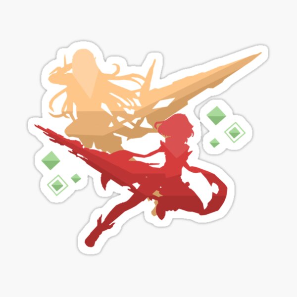 "Xenoblade Pyra and Mythra " Sticker for Sale by tonhinjoylynn | Redbubble