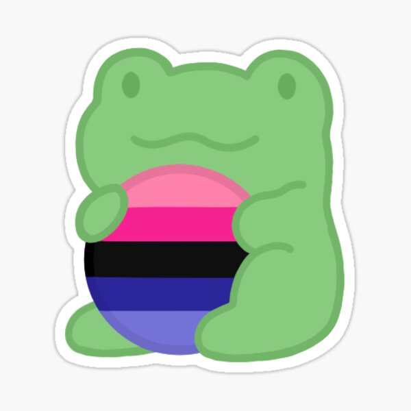 "Frog Pride - Omnisexual flag" Sticker for Sale by oh-msbelover | Redbubble