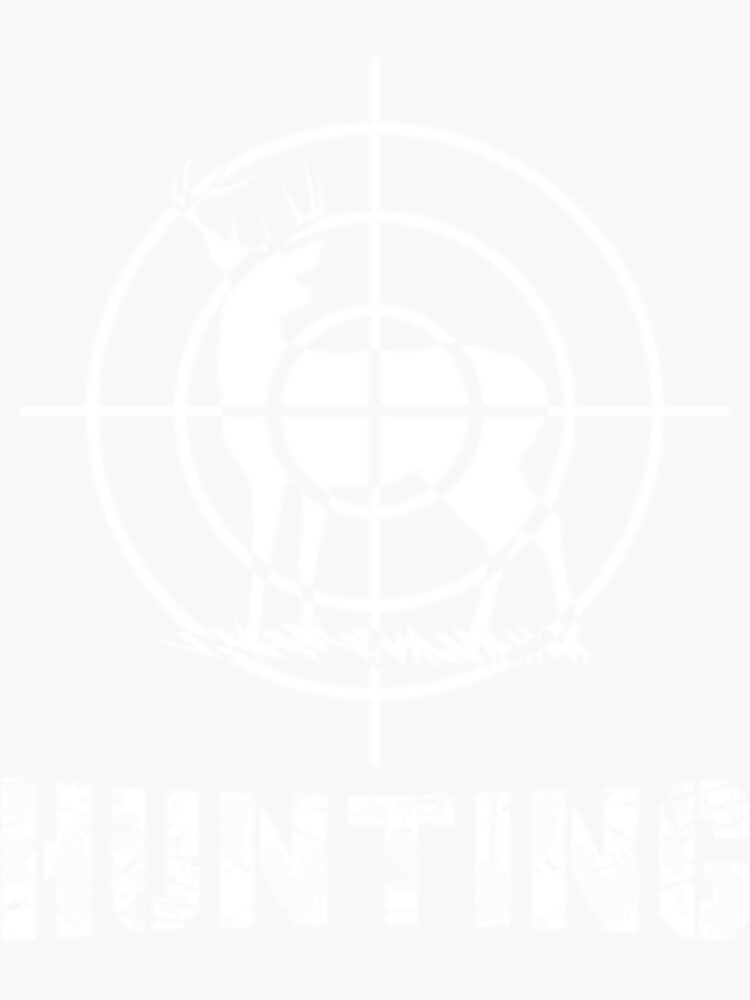 "Hunting Target Hunter Deer Hunt" Sticker for Sale by MohazSale | Redbubble