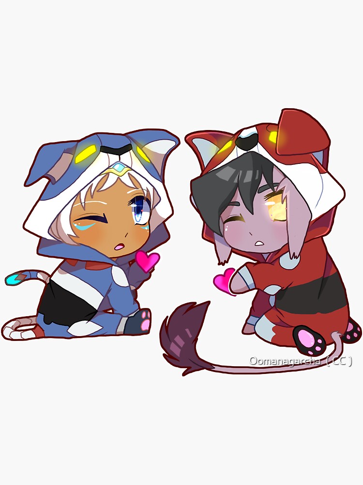 "Chibi Voltron Onsie Sticker Klance / Altean Lance + Galra Keith ...