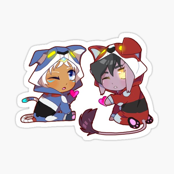 "Chibi Voltron Onsie Sticker Klance / Altean Lance + Galra Keith ...