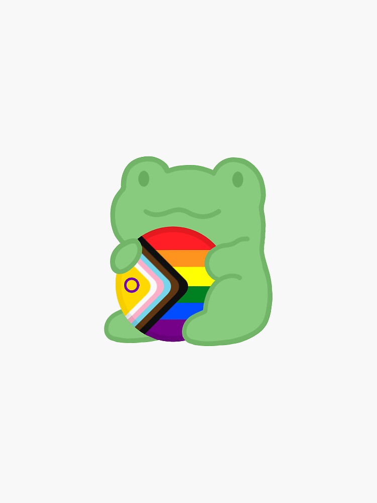 "Frog Pride - Inclusive Pride Flag" Sticker for Sale by oh-msbelover | Redbubble