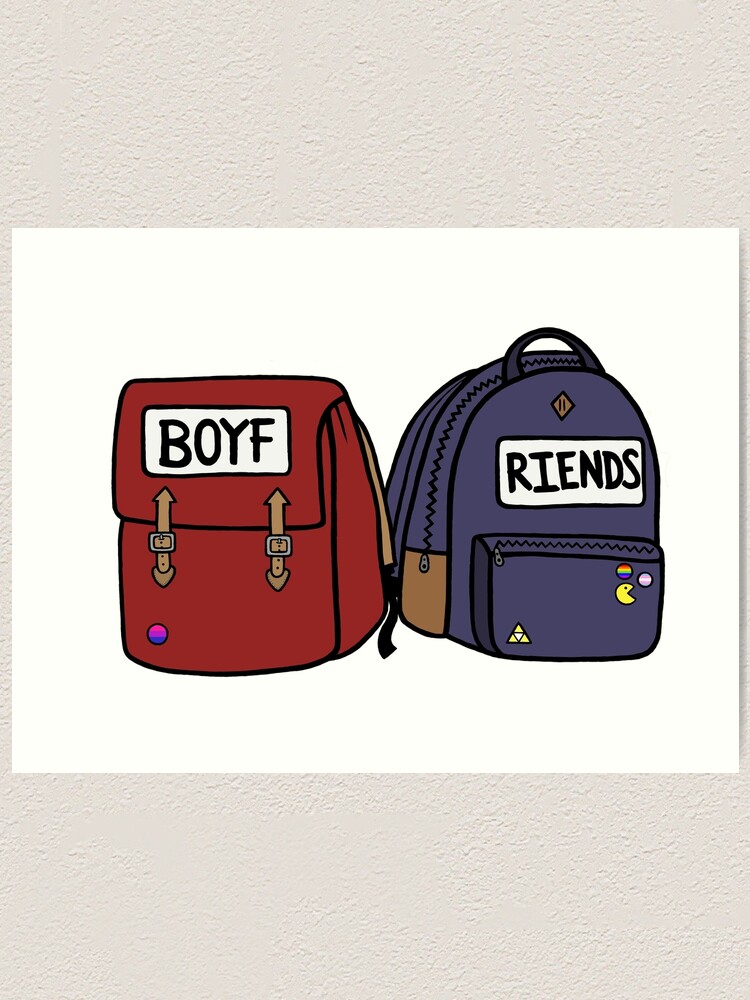 "boyf riends " Art Print for Sale by loveletting | Redbubble