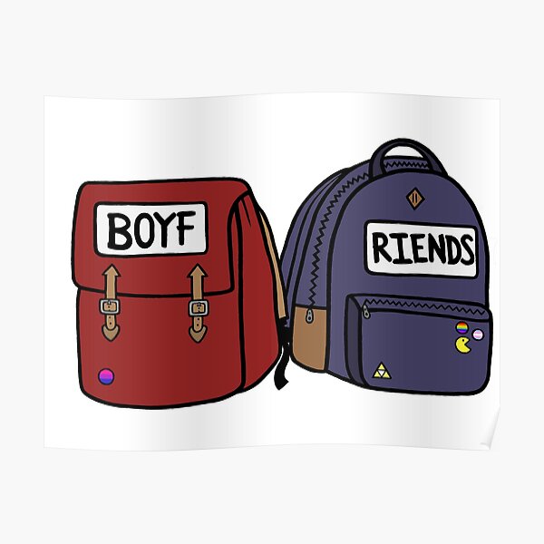 "boyf riends " Poster by loveletting | Redbubble