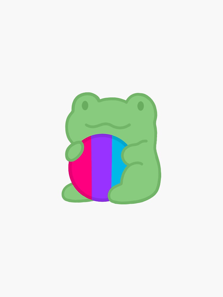 "Frog Pride - Androgynous Flag" Sticker for Sale by oh-msbelover | Redbubble
