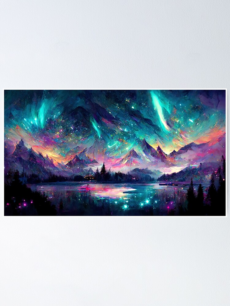"Fae Realm Aurora" Poster for Sale by electricxbunny | Redbubble