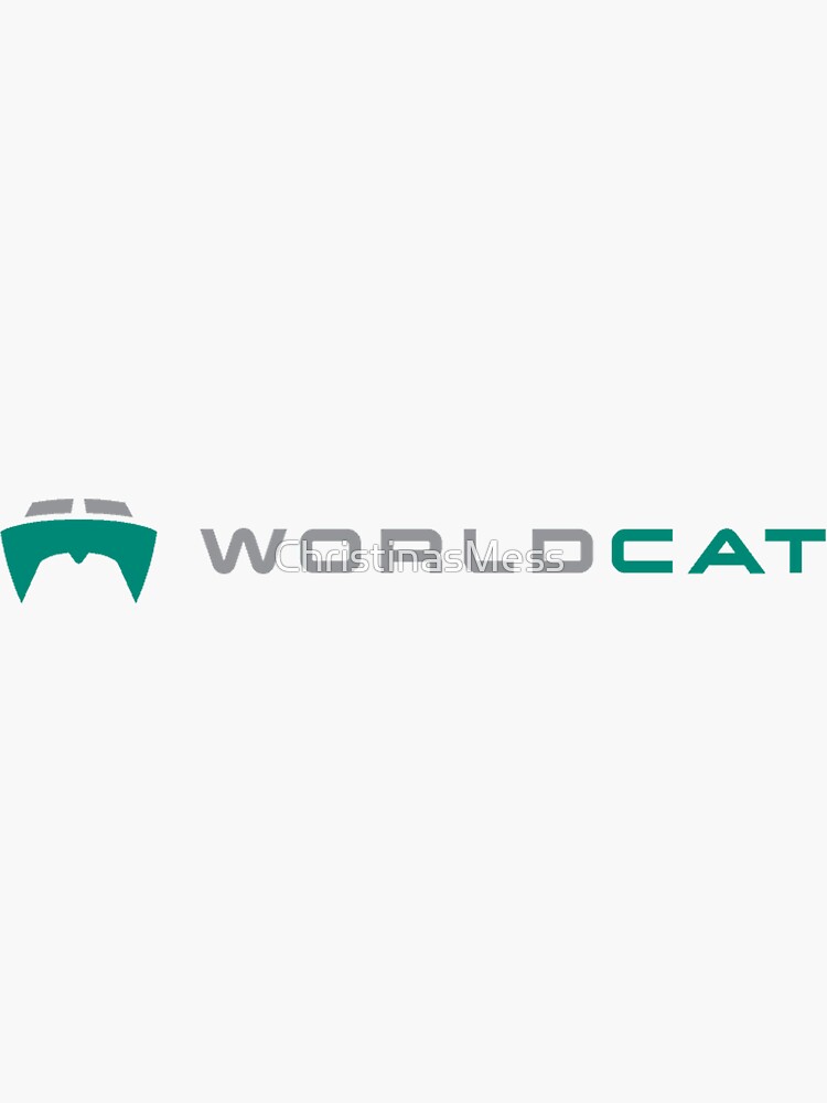 "Worldcat Boats" Sticker for Sale by ChristinasMess | Redbubble