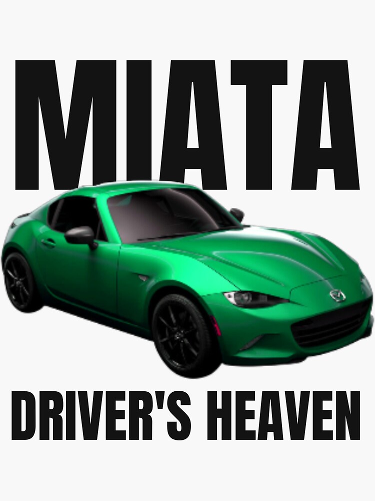 "Miata" Sticker for Sale by MOTOSHIFT | Redbubble