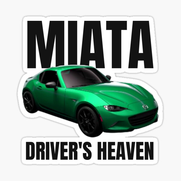 "Miata" Sticker for Sale by MOTOSHIFT | Redbubble