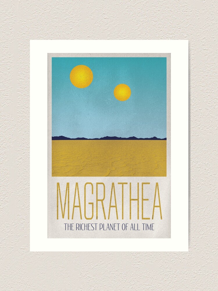 "Magrathea Travel Poster" Art Print for Sale by knolster | Redbubble