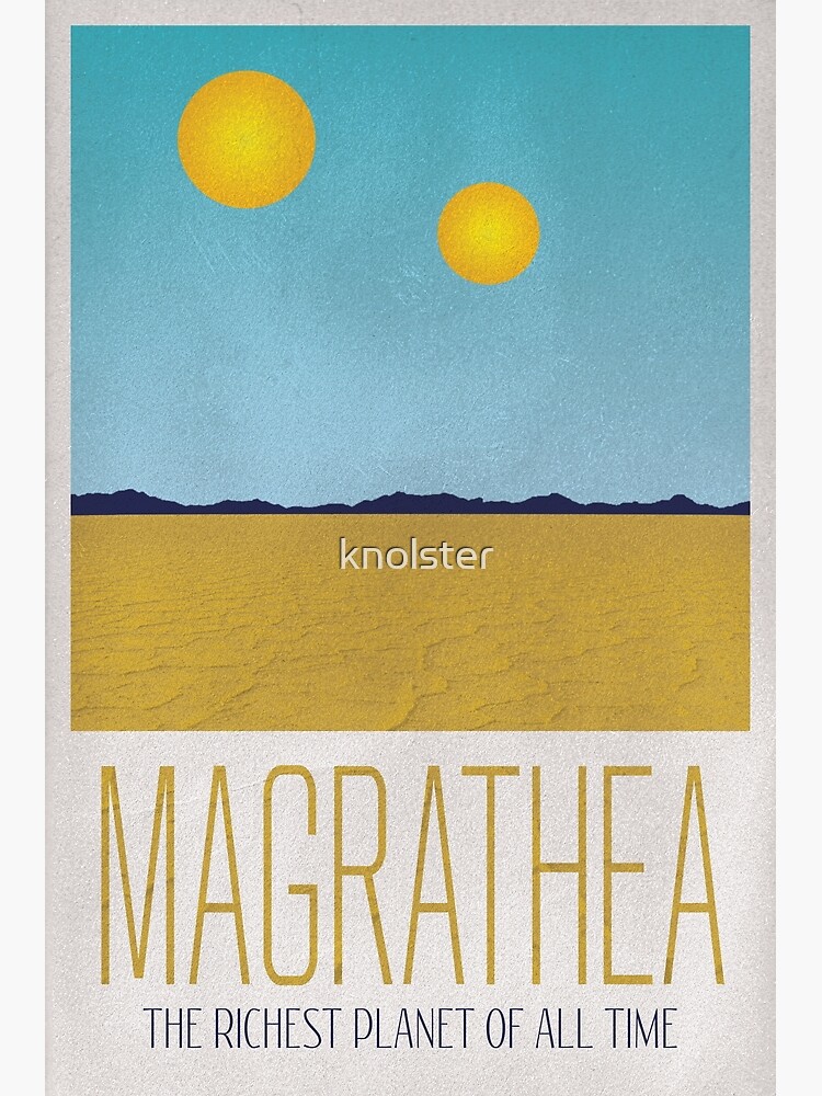 "Magrathea Travel Poster" Art Print for Sale by knolster | Redbubble
