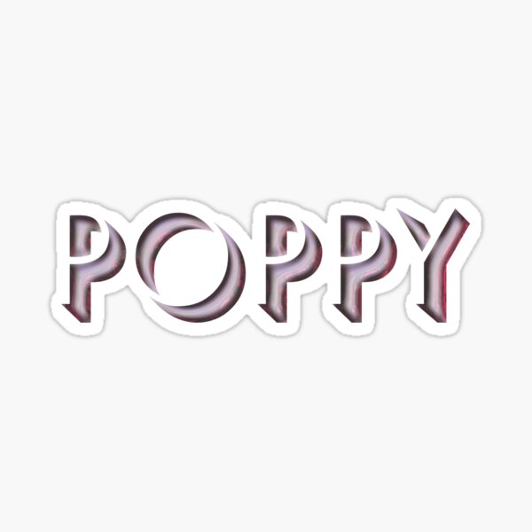 Poppy Name Stickers | Redbubble